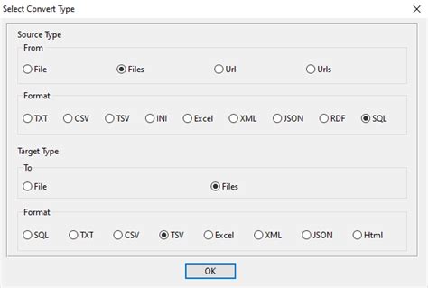 Batch Convert Sql Files To Tsv Files In A Few Clicks