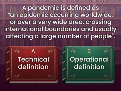 Technical Definition Or Operational Definition Quiz