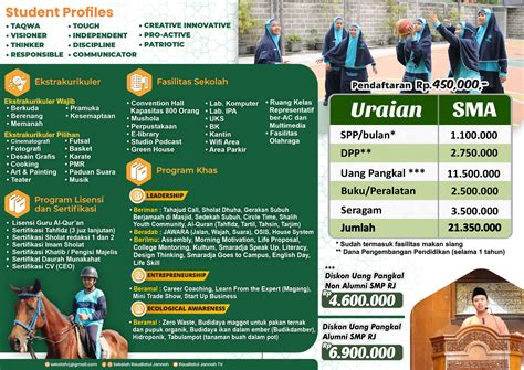 Brosur Sma Raudlatul Jannah