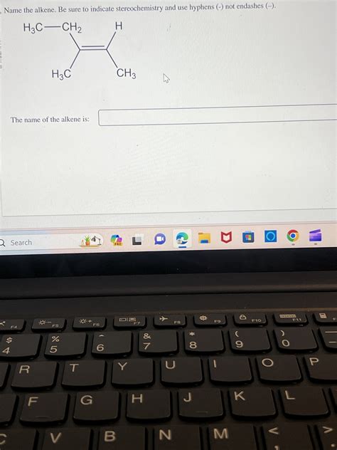 Solved Name The Alkene Be Sure To Indicate Stereochemistry