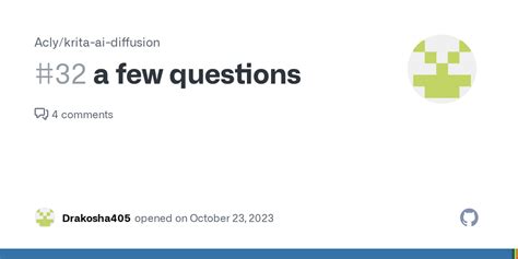 A Few Questions · Issue 32 · Aclykrita Ai Diffusion · Github