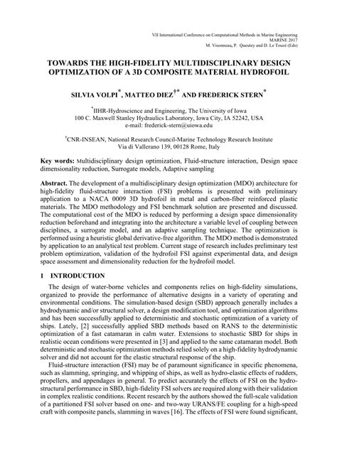 pdf towards the high fidelity multidisciplinary design optimization of a 3d composite material