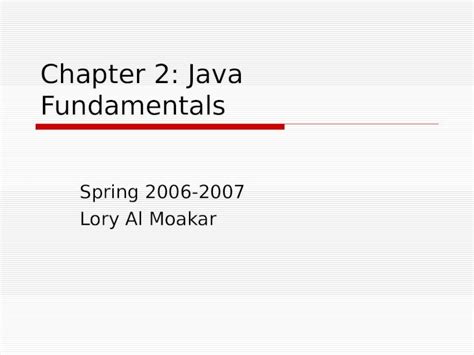 Ppt Chapter 2 Java Fundamentals Dokumentips