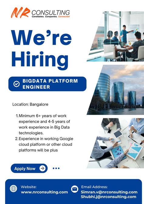 Nr Consulting On Linkedin Bigdataengineer Gcpjobs Bigquery Dataengineering
