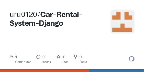Github Uru0120car Rental System Django