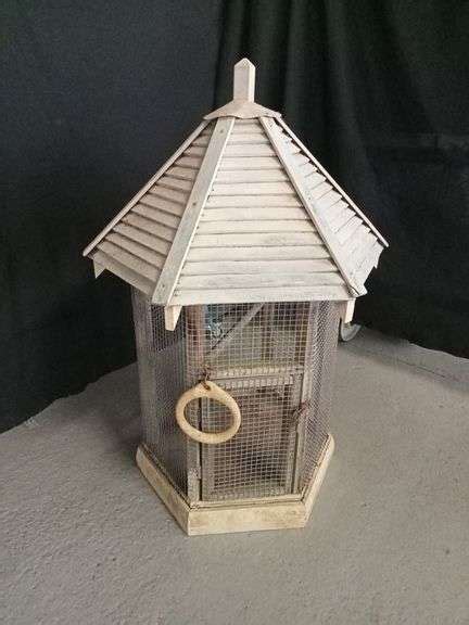 Large Rustic Timber Bird Cage Tullochs Auctions