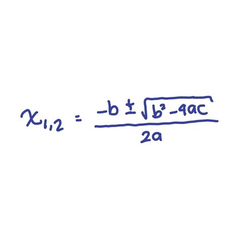 Abc Formula One Way To Determine The Roots Of A Quadratic Equation Mathematical Formulas