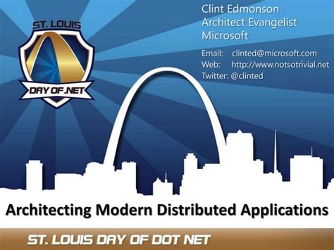 dodn2009 architecting modern distributed applications ppt