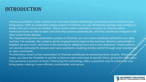 Ppt Smart Home Automation Curtain Control In Chennai Powerpoint