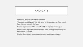Practical Uses Of Logic Gates PDF