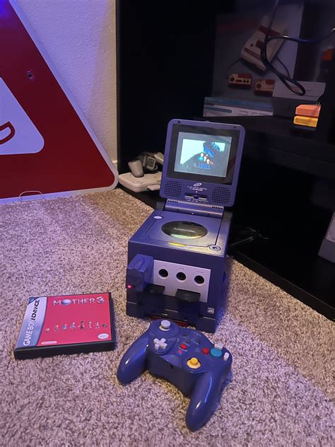 My Gamecube Setup Gonna Add A Component To Hdmi Adapter So It Runs On The Lcd Screen And The Tv