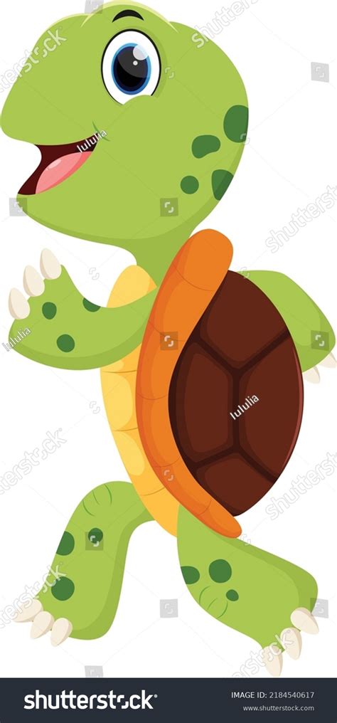Running Turtle Clipart