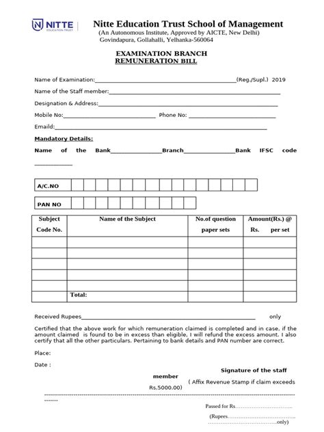 Bill Form Pdf Taxes