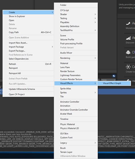 UnityVisual Effects Graph VFX Graph をとりあえず動かしてみる のたぐすブログ