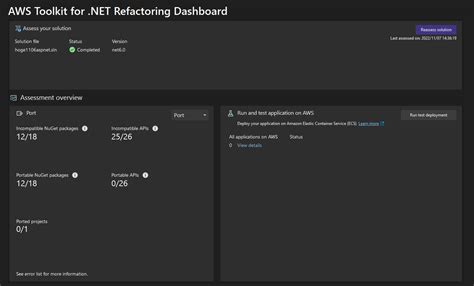 新たな Net ワークロード向けの開発ツール「aws Toolkit For Net Refactoring」が登場しました