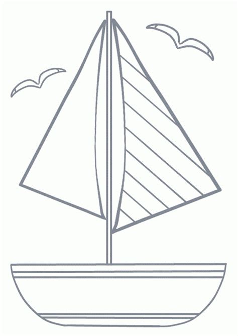 ヨットの塗り絵 無料イラスト素材素材ラボ