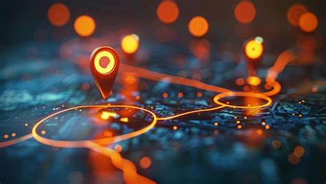 Digital Map Displaying A Location With Two Pins Set Representing Ai
