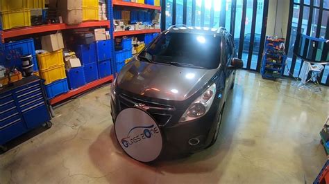 쉐보레 스파크 전면 앞유리 돌빵 튐으로 깨져버린 유리교환 수리이후 출고전 건조영상입니다 설치과정이나 수리비용견적 조회방법등은