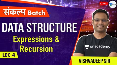 Expressions And Recursion Lec 4 Data Structure Sankalp Batch Gate