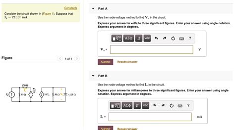 Solved This Is A Repost Use Node Voltage Approach Constants Part A