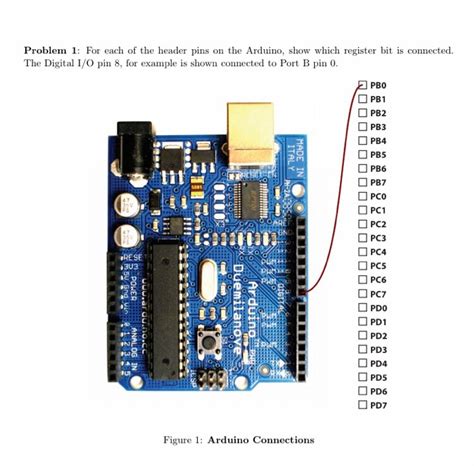 Solved For Each Of The Header Pins On The Arduino Show Chegg Com
