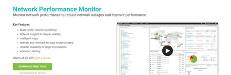 Solarwinds Network Performance Monitor In 2022 Reviews Features
