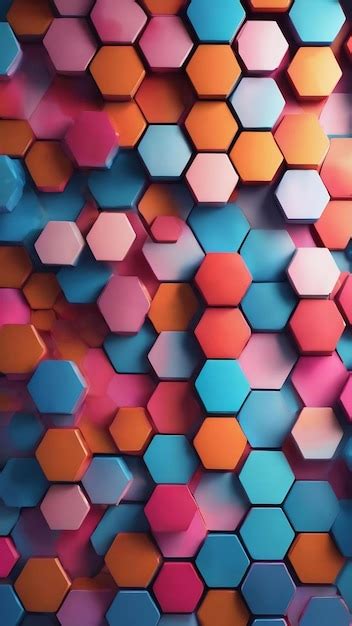 premium ai image abstract background of hexagon 3d rendering