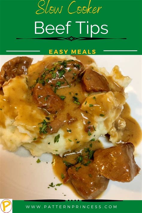 Slow Cooker Beef Tips Pattern Princess Slow Cooker Beef Tips Pattern Princess