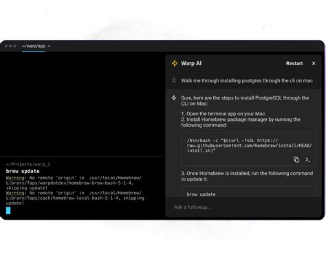 warp ai ai fully integrated with your terminal
