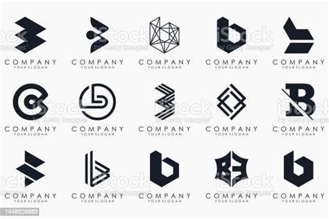 창조적 인 편지 B 로고 아이콘 세트입니다 고급스럽고 우아하고 단순한 비즈니스를위한 디자인 3에 대한 스톡 벡터 아트 및 기타 이미지 Istock