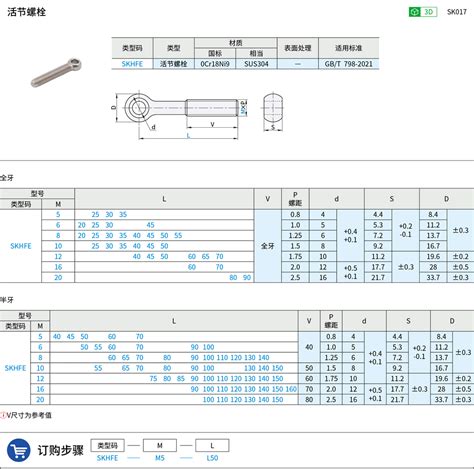 GB T 798 2021活节螺栓 活节螺杆 带孔螺丝 鱼眼羊眼螺栓 凡一商城