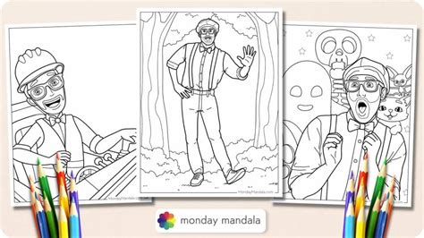 20 Blippi Coloring Pages Free Pdf Printables