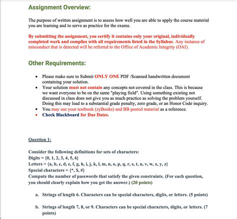 Solved Assignment Overview The Purpose Of Written