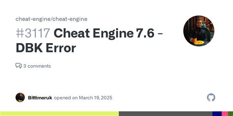 Cheat Engine 76 Dbk Error · Issue 3117 · Cheat Enginecheat Engine