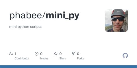 Github Phabee Mini Py Mini Python Scripts
