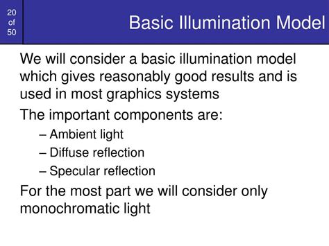 PPT Computer Graphics 16 Illumination PowerPoint Presentation Free Download ID 387835