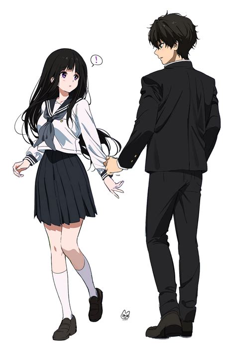 Chitanda Eru And Oreki Houtarou Hyouka Drawn By Meryyangmalgage