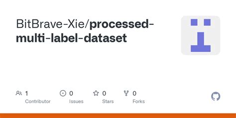 Processed Multi Label Dataset Code Multi Labeled Data Process Statistic