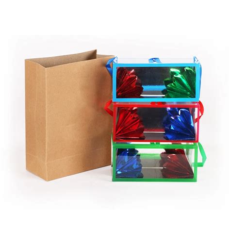 슈퍼 미니 디럭스 종이 봉투 마술 트릭 나타나는 꽃 상자 무대 소품 특수 효과 코미디 멘탈리즘 마술 속성 1 세트요술 속임수 Aliexpress