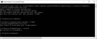 git appveyor github invalid argument fatal unable to checkout