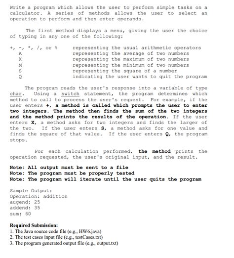 Solved 1 The Java Source Code File Eg Hw6java 2 The