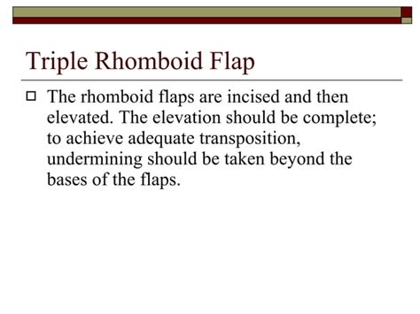 Triple Rhomboid Flap Ppt 3 D Graphics Computer Software And