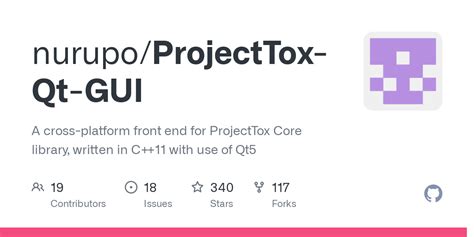Github Nurupoprojecttox Qt Gui A Cross Platform Front End For