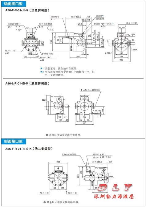 YUKEN油研柱塞泵A16 F R 01 C K 32 A16 F L 01 C K 32 深圳市动力源液压经营部