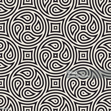 원활한 벡터 패턴 기하학적 배경 기하학적 선 격자 반올림 반복 추상 디자인 요소입니다 0명에 대한 스톡 벡터 아트 및 기타 이미지 0명 검은색 기하 도형 Istock