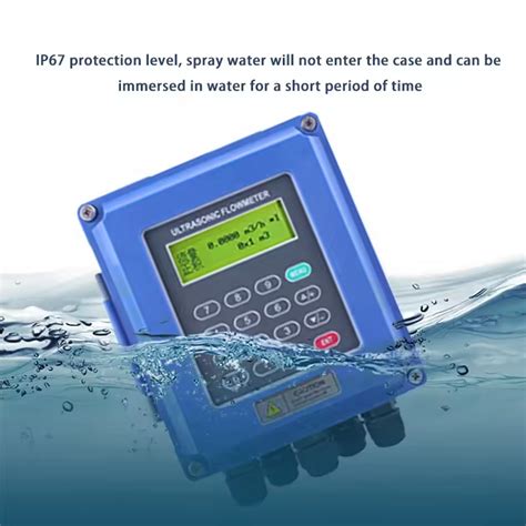 New DN DN Portable Wall Mounted Clamp On Ultrasonic Water Flow Meter Shanghai Weiqi