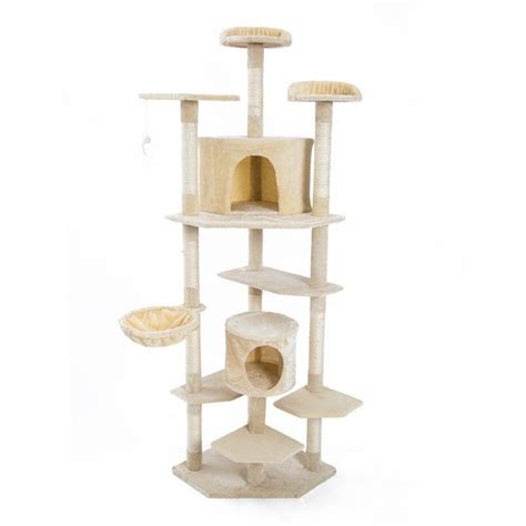 Cat Tree Multi Level Scratcher Parala 201cm Beige Big W