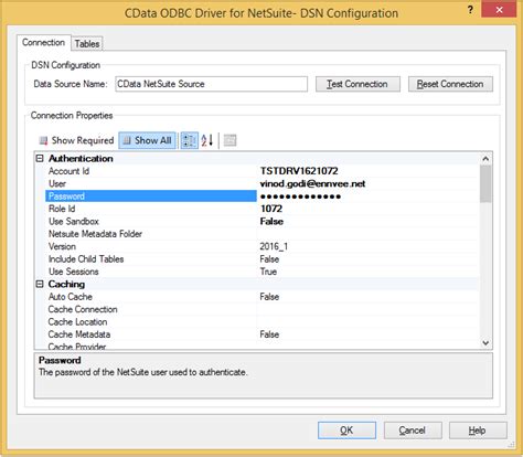 using odbc driver for netsuite integration