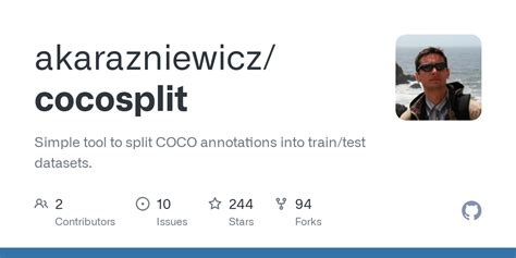 Github Akarazniewiczcocosplit Simple Tool To Split Coco Annotations