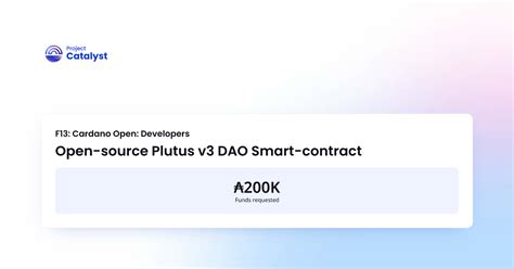 open source plutus v3 dao smart contract